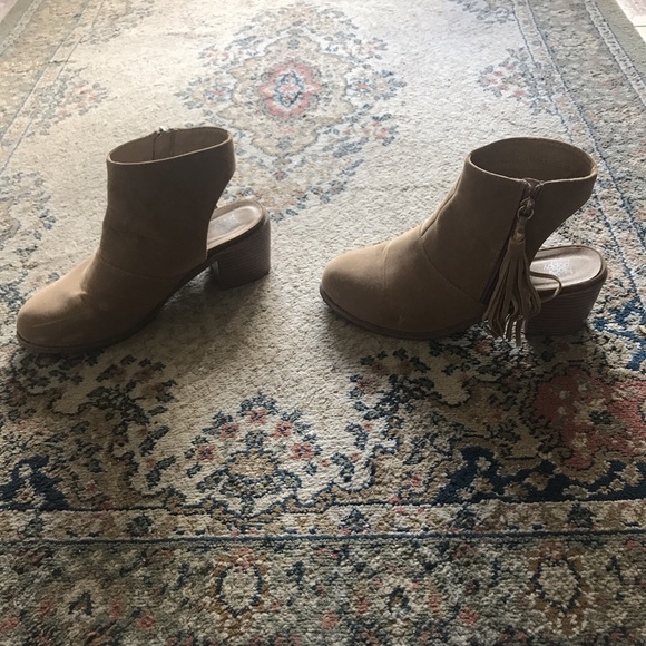 Shoes | Heel Cut Out Boots | Poshmark